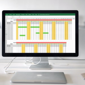 Staff Annual Leave Tracker, Holiday Calendar for Work, Excel 2024/2025 ...