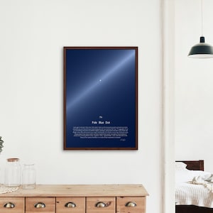 The Pale Blue Dot, Carl Sagan Inspirational Quote, Digital Art ...