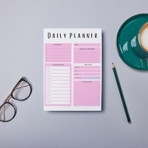 Printable Daily Planner With Water Intake Tracker, Printable PDF ...