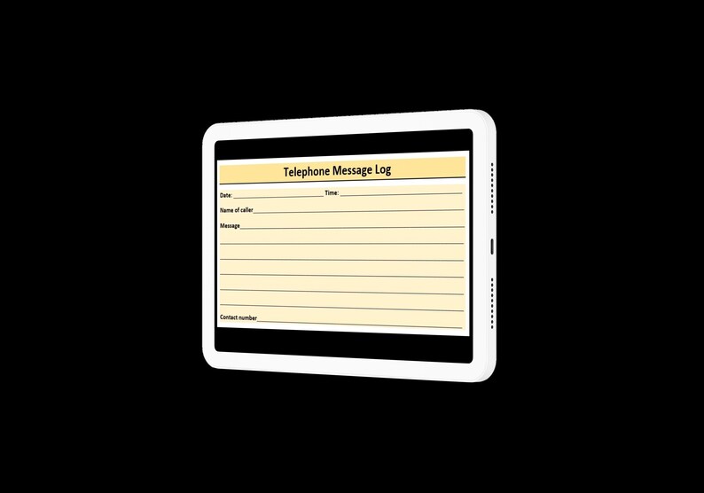 Telephone Call Message Log for Work - Etsy