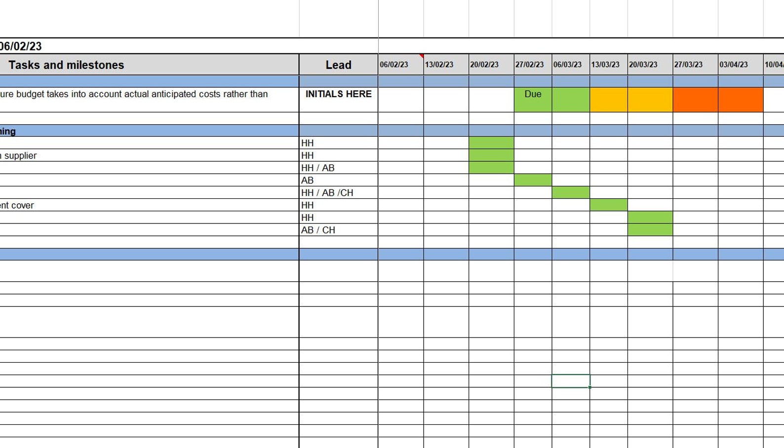 Gantt Chart, Simple Project Planner Excel, Project Planner Spreadsheet ...