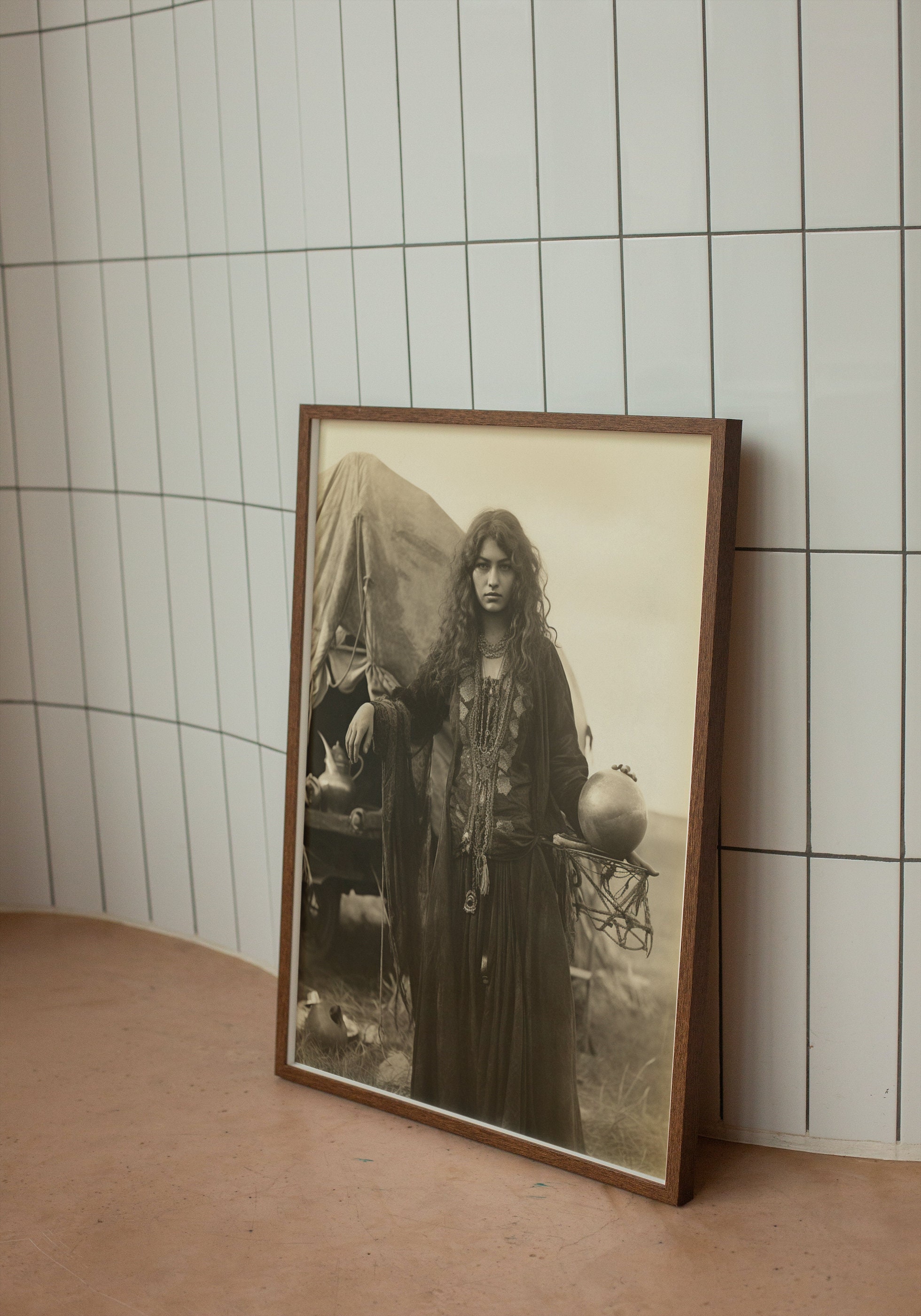 Vintage Gypsy Fortune Teller Photograph Dark Academia Art - Etsy
