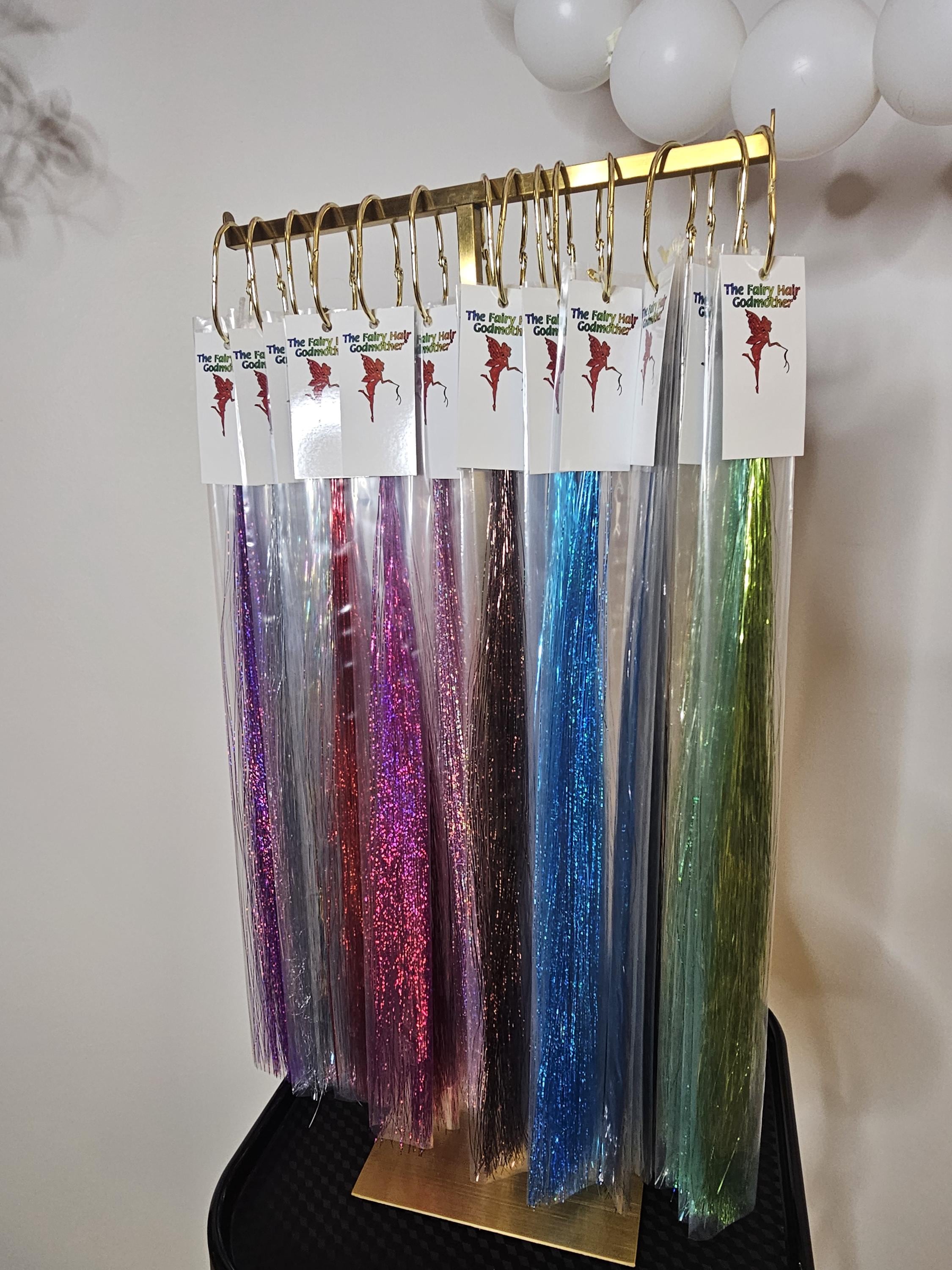 Fairy Hair Display Stand/set in Color Gold (tinsel Included) - Etsy