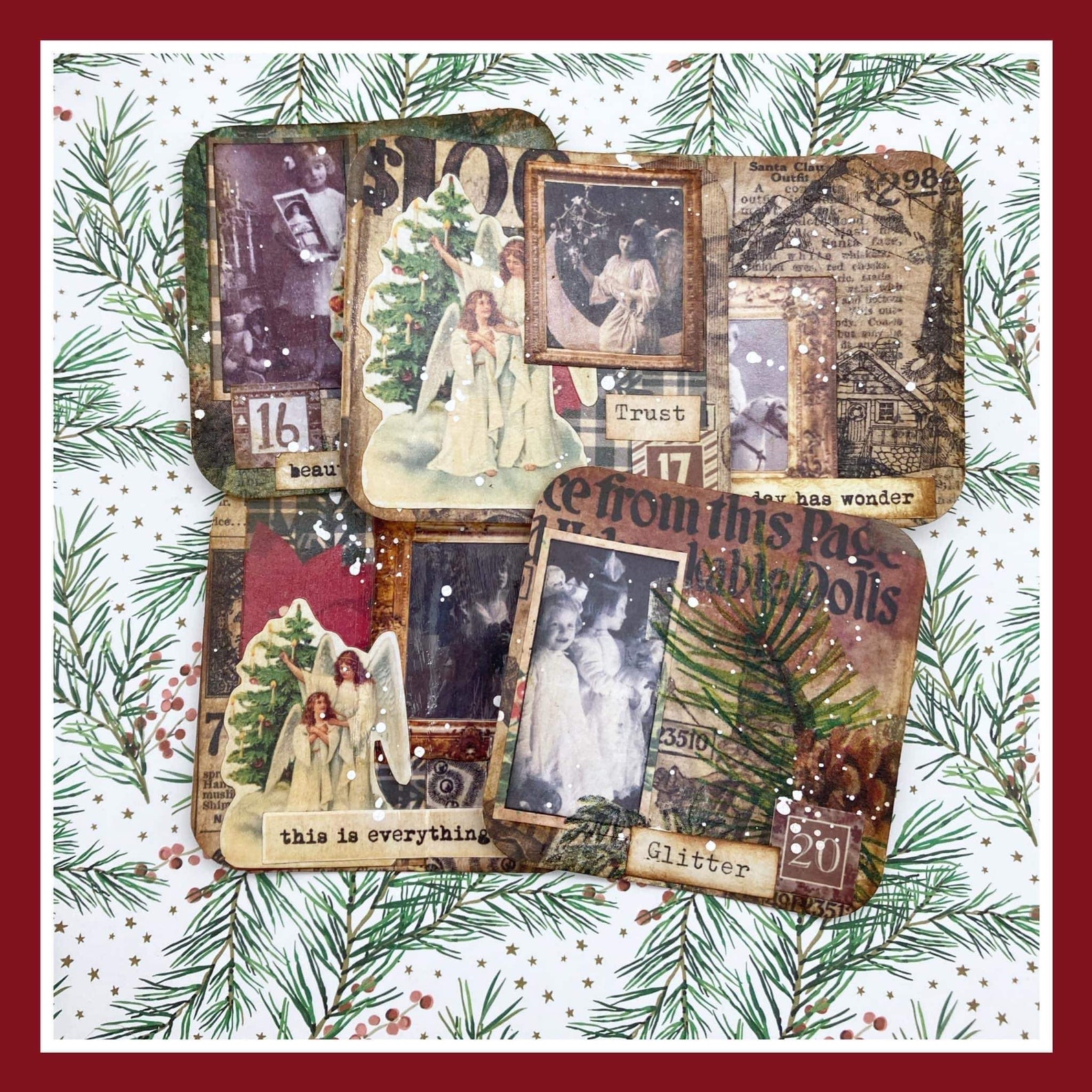 Handmade Journal, Junk Journal, Christmas, Christmas Gift, Advent ...
