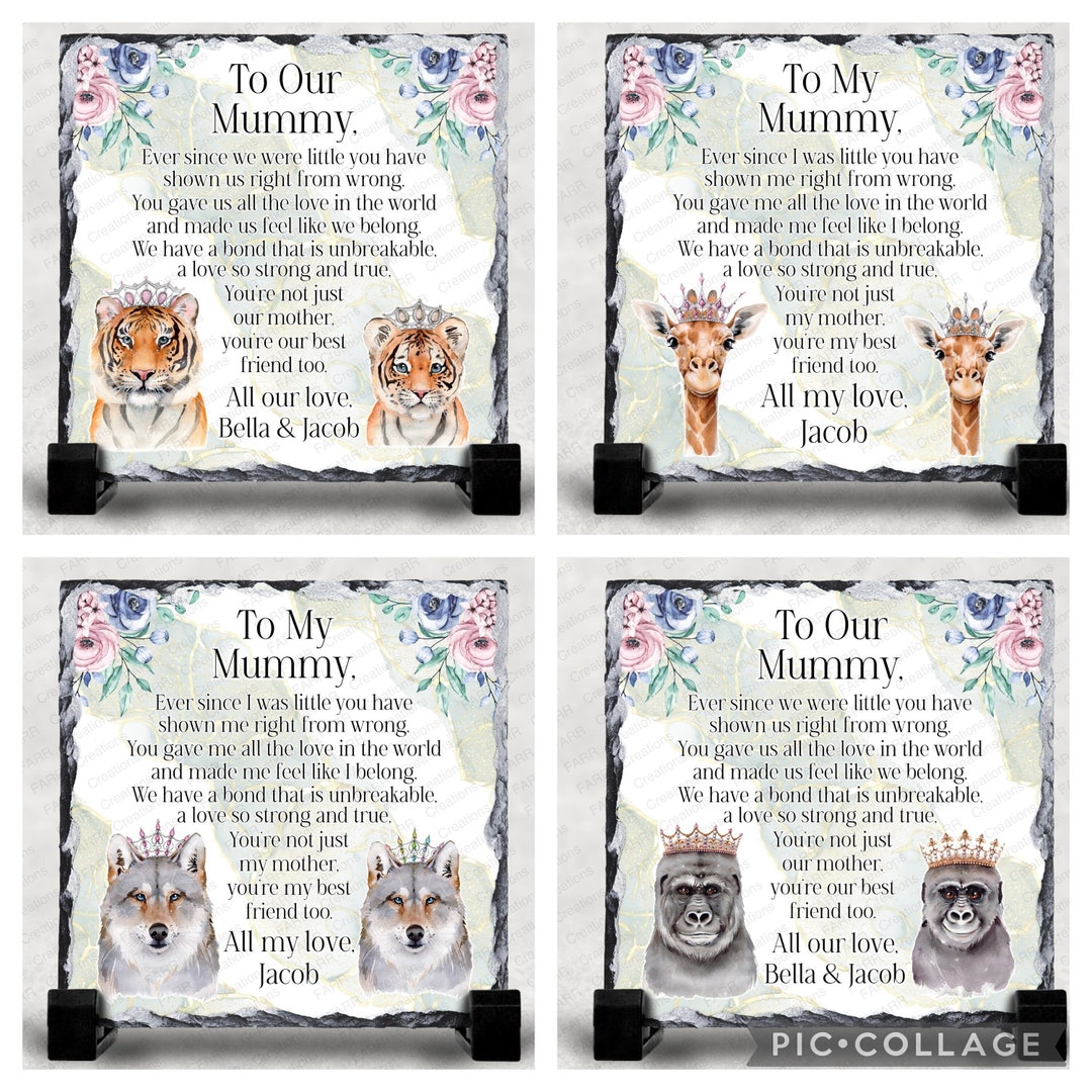 Personalised Slate for Mum / Mummy / Mumma / Mom - Etsy