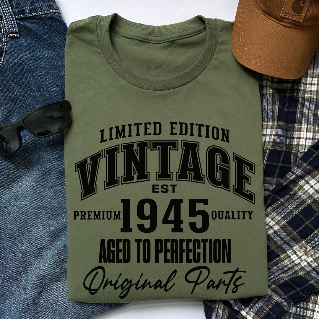 Personalized Year T-shirt: Vintage Birthday Gift - Etsy