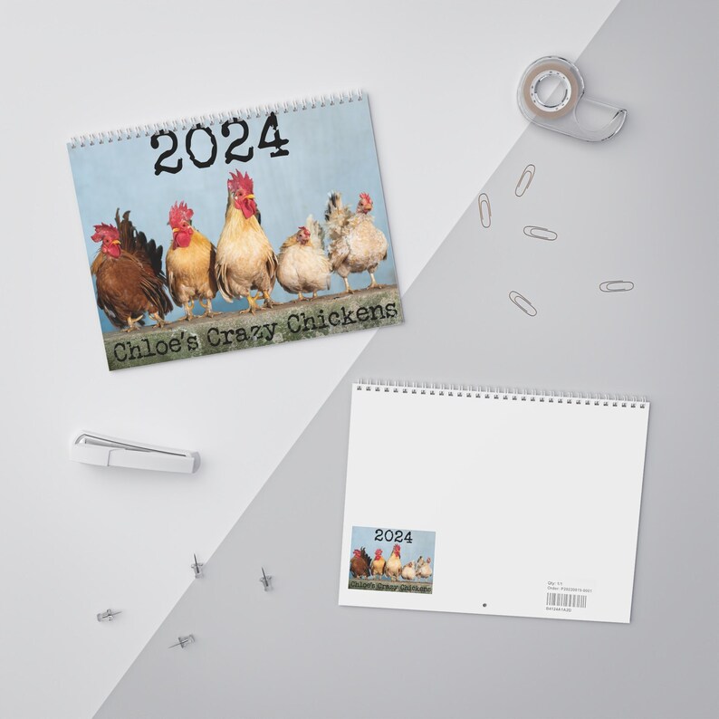 Chloe's Crazy Chickens Calendar 2024 Fun Chicken Calendar Chicken ...
