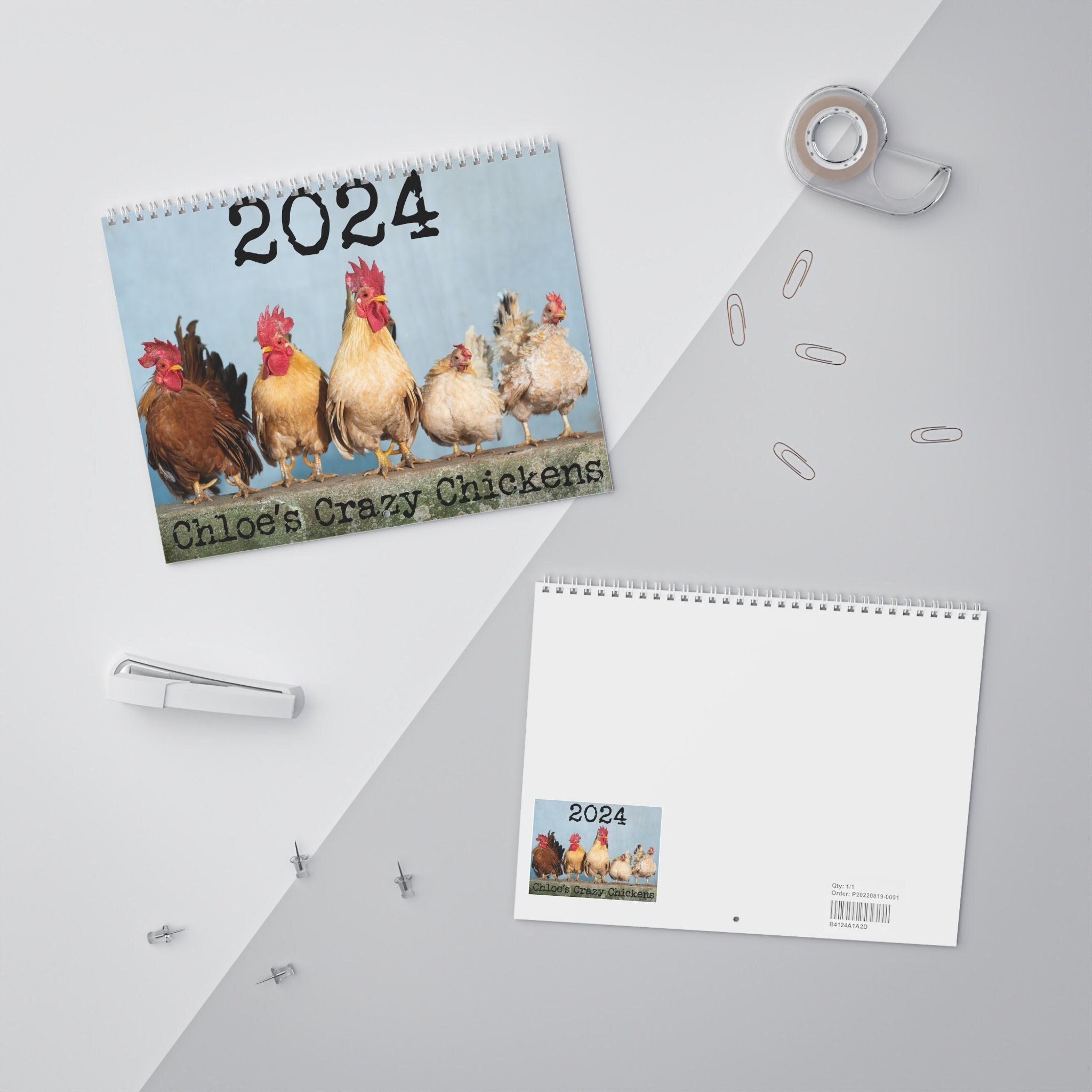 Chloe's Crazy Chickens Calendar 2024 Fun Chicken Calendar Chicken ...