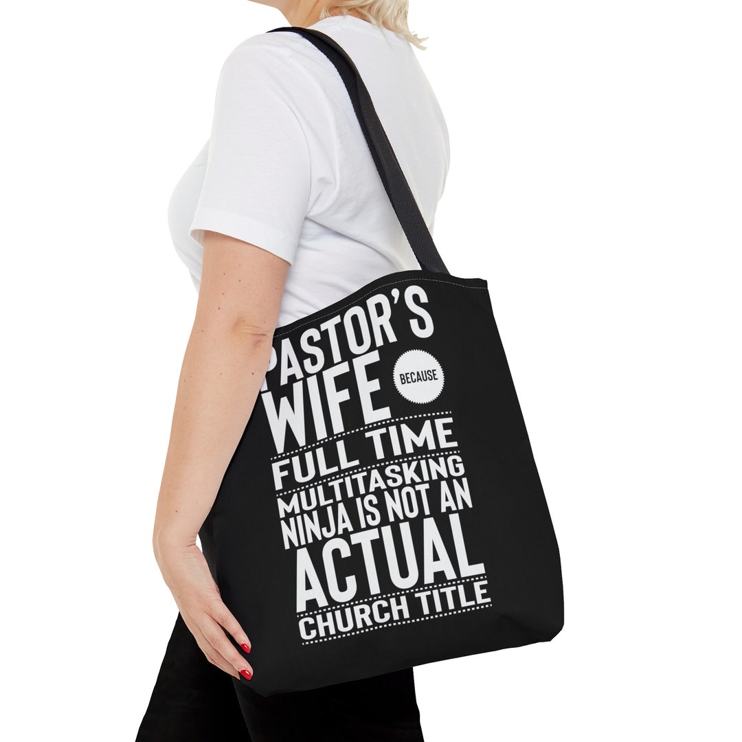 Personalized Pastor's Wife Tote Bag: Funny Gift, Bible Bag - Etsy