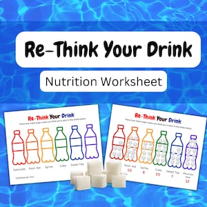 Re-think Your Drink- Nutrition Activity for Kids - Etsy