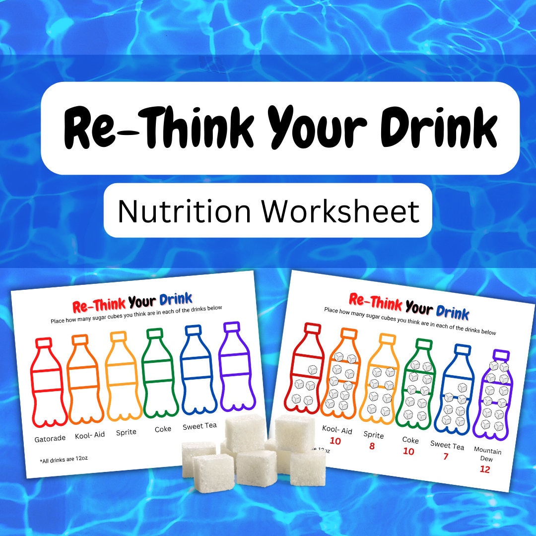 Re-think Your Drink- Nutrition Activity for Kids - Etsy