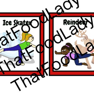 Christmas Yoga for Kids- Printable Yoga Cards - Etsy