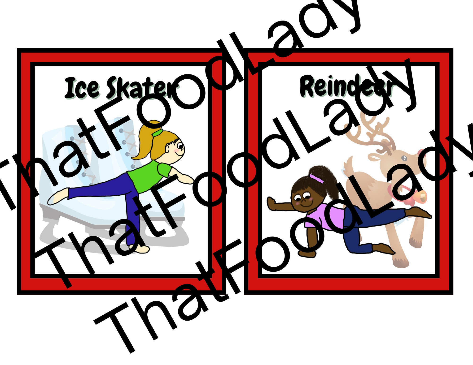 Christmas Yoga for Kids- Printable Yoga Cards - Etsy