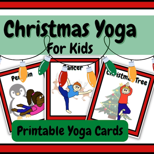 Yoga Cards for Kids - Etsy