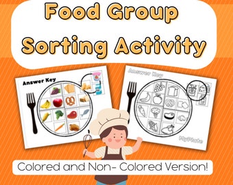 Food Groups Sorting Activity Printable Healthy Vs Unhealthy Food ...
