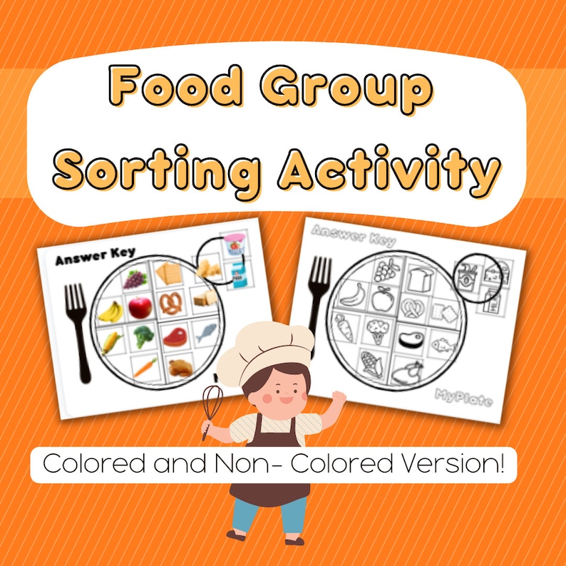 Food Group Sorting Activity - Etsy