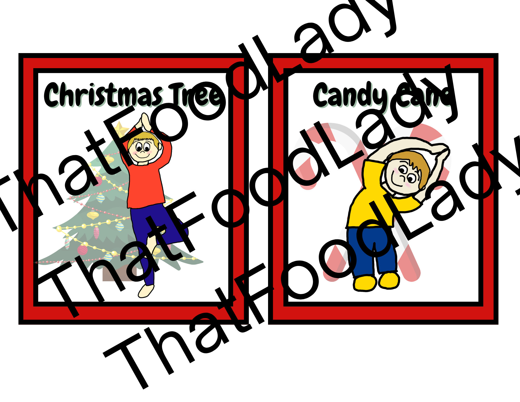 Christmas Yoga for Kids- Printable Yoga Cards - Etsy