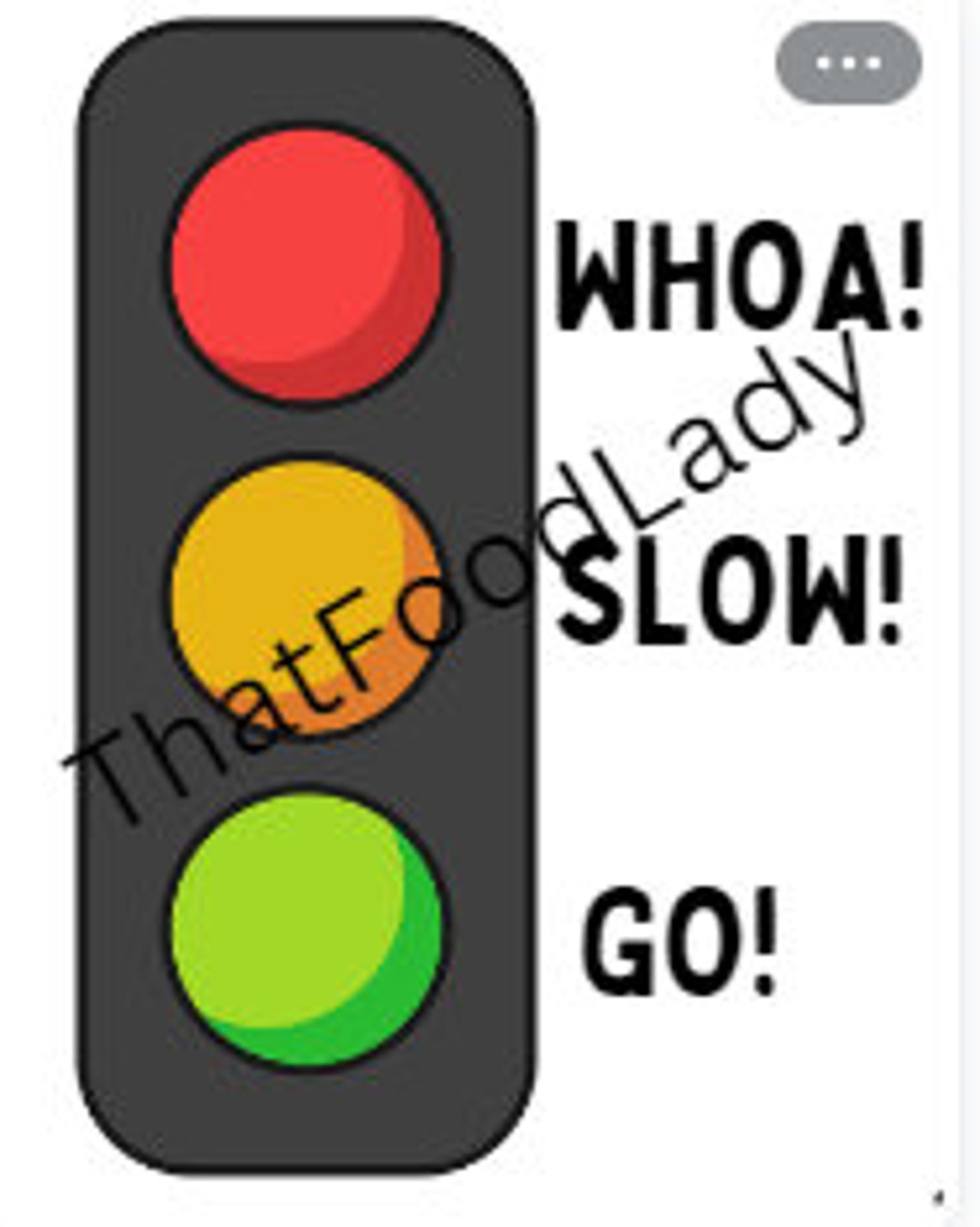 Go Slow Whoa Nutrition Education Activity Fall Edition - Etsy