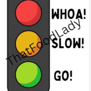 Go Slow Whoa Nutrition Education Activity Fall Edition - Etsy