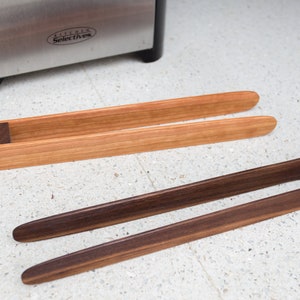 Hardwood Solid Toaster Tongs - Etsy