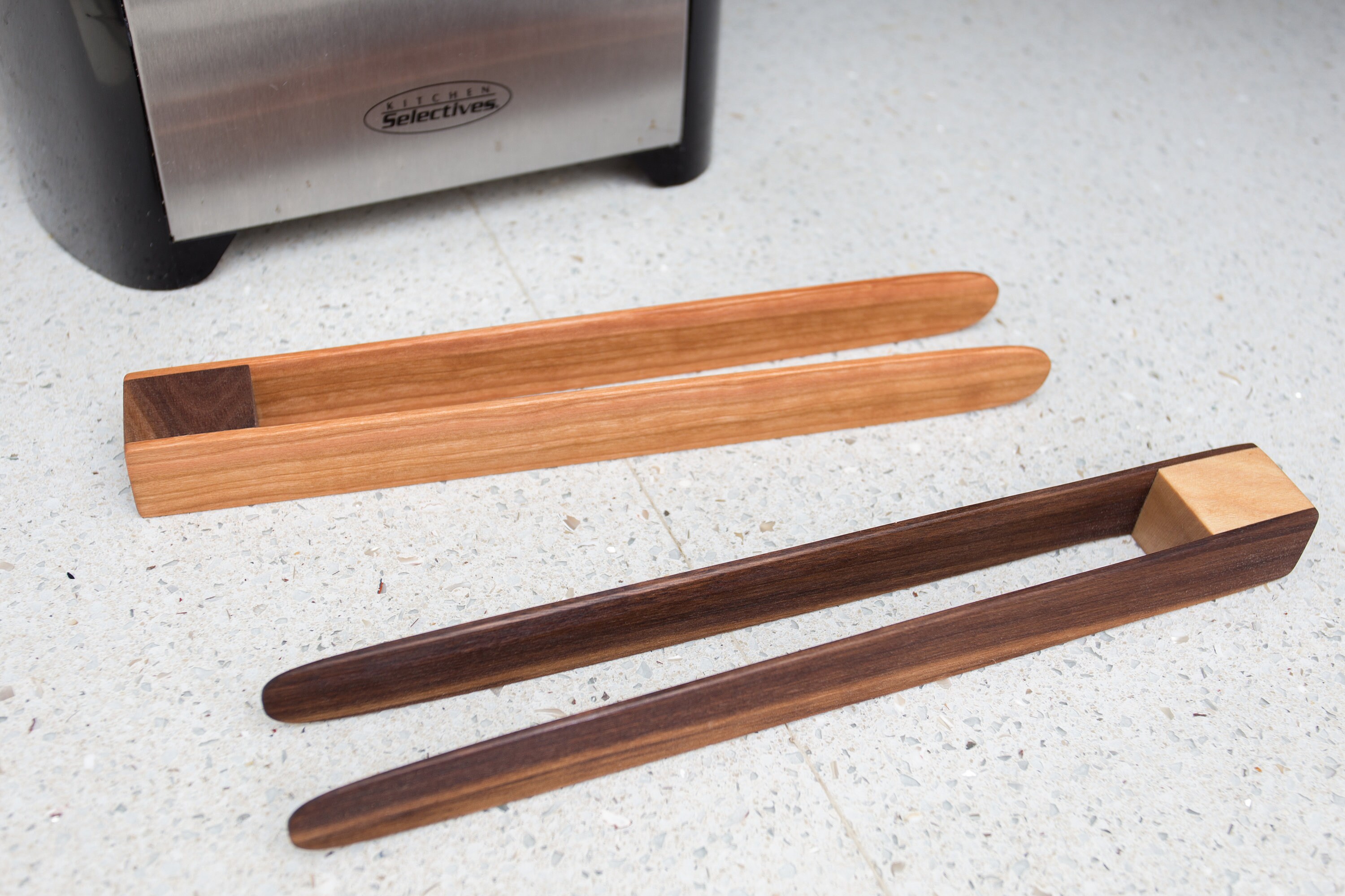 Hardwood Solid Toaster Tongs - Etsy