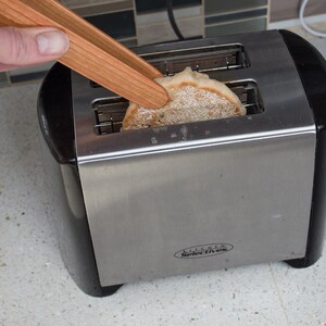 Hardwood Solid Toaster Tongs - Etsy