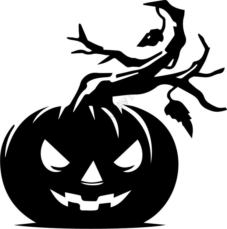 Halloween Jack-o-lanterns SVG Bundle, Spooky Pumpkin Clipart, Creepy ...