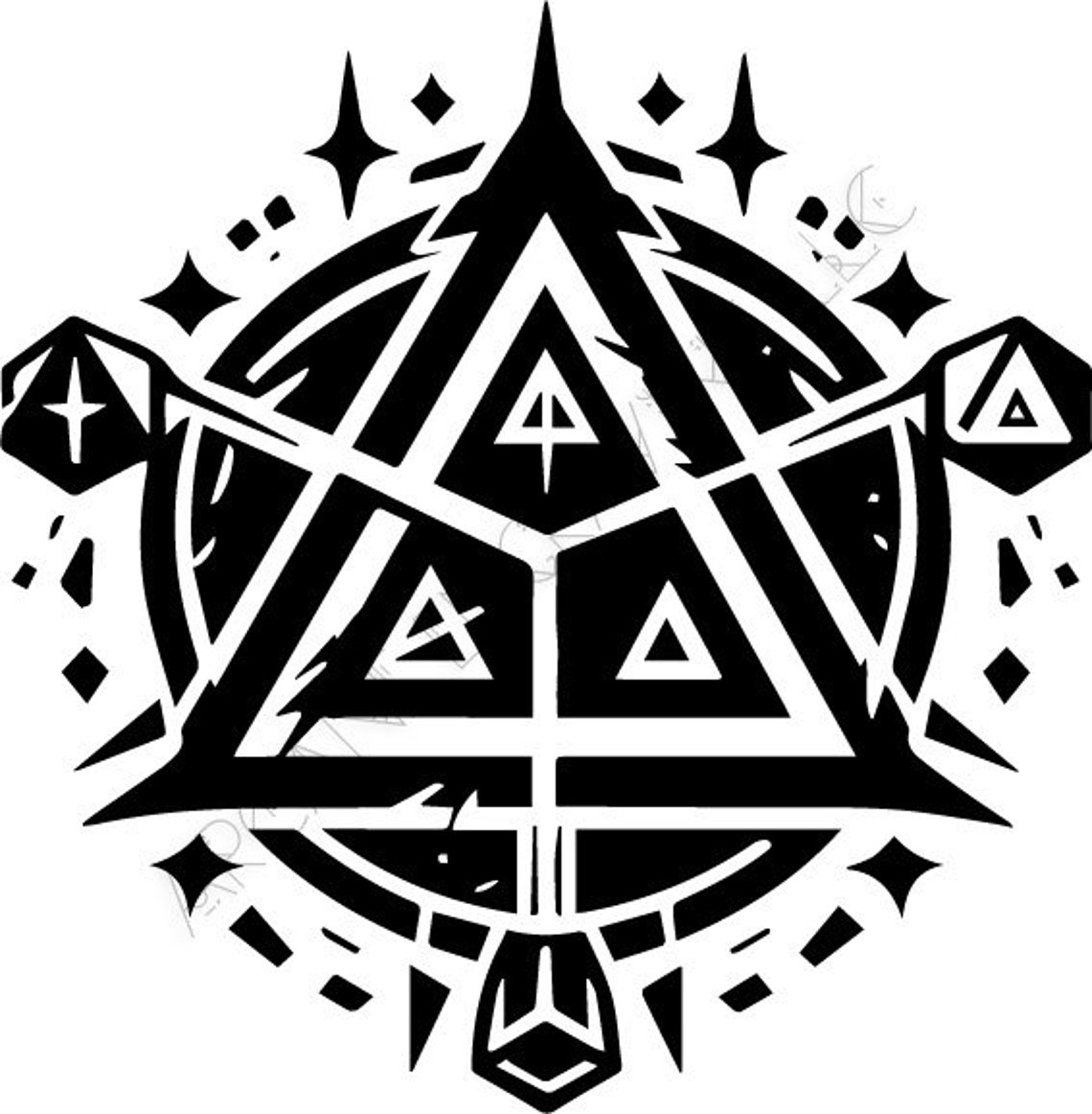 Arcane and Spell Sigil SVG Bundle, Runes Clipart, Dnd Designs, Fantasy ...