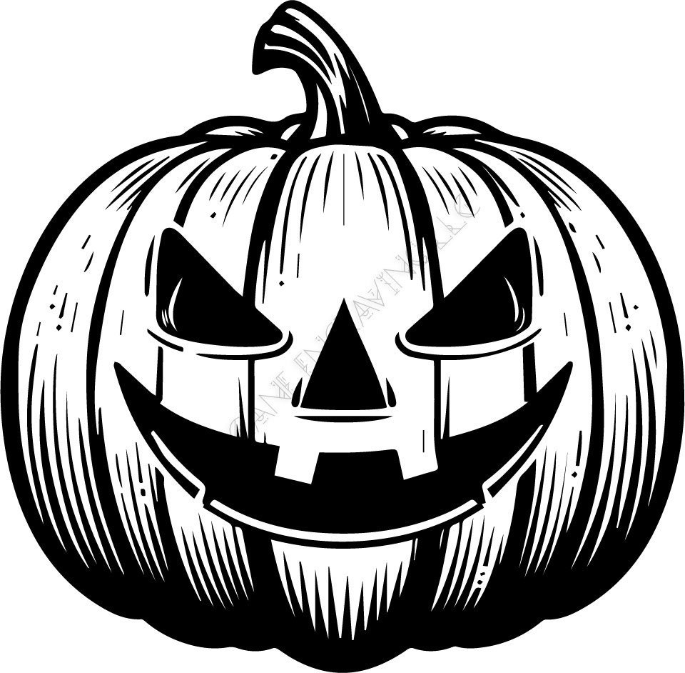 Halloween Jack-o-lanterns SVG Bundle, Spooky Pumpkin Clipart, Creepy ...