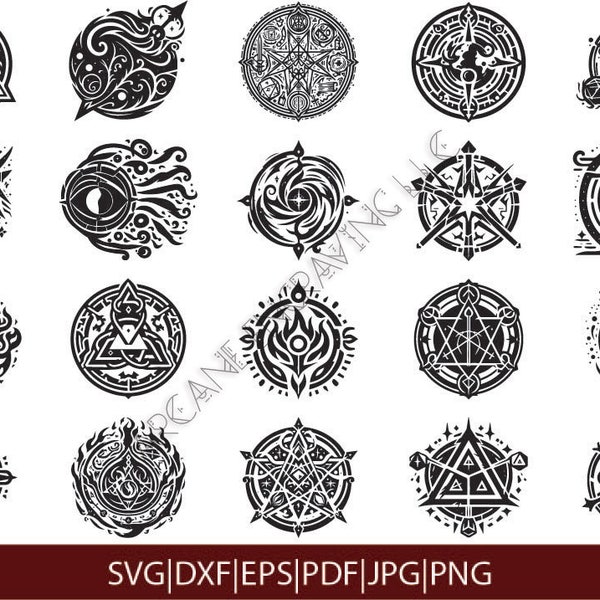 Fantasy Symbols Svg - Etsy