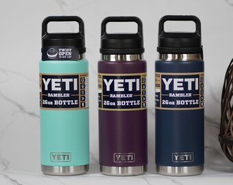 Custom Engraved YETI Water Bottle With Chug Cap Personalized YETI 18 Oz ...