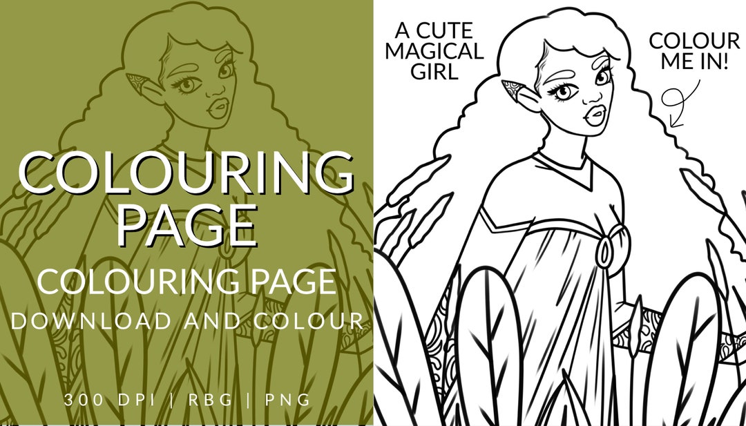 COLOURING PAGE - Etsy