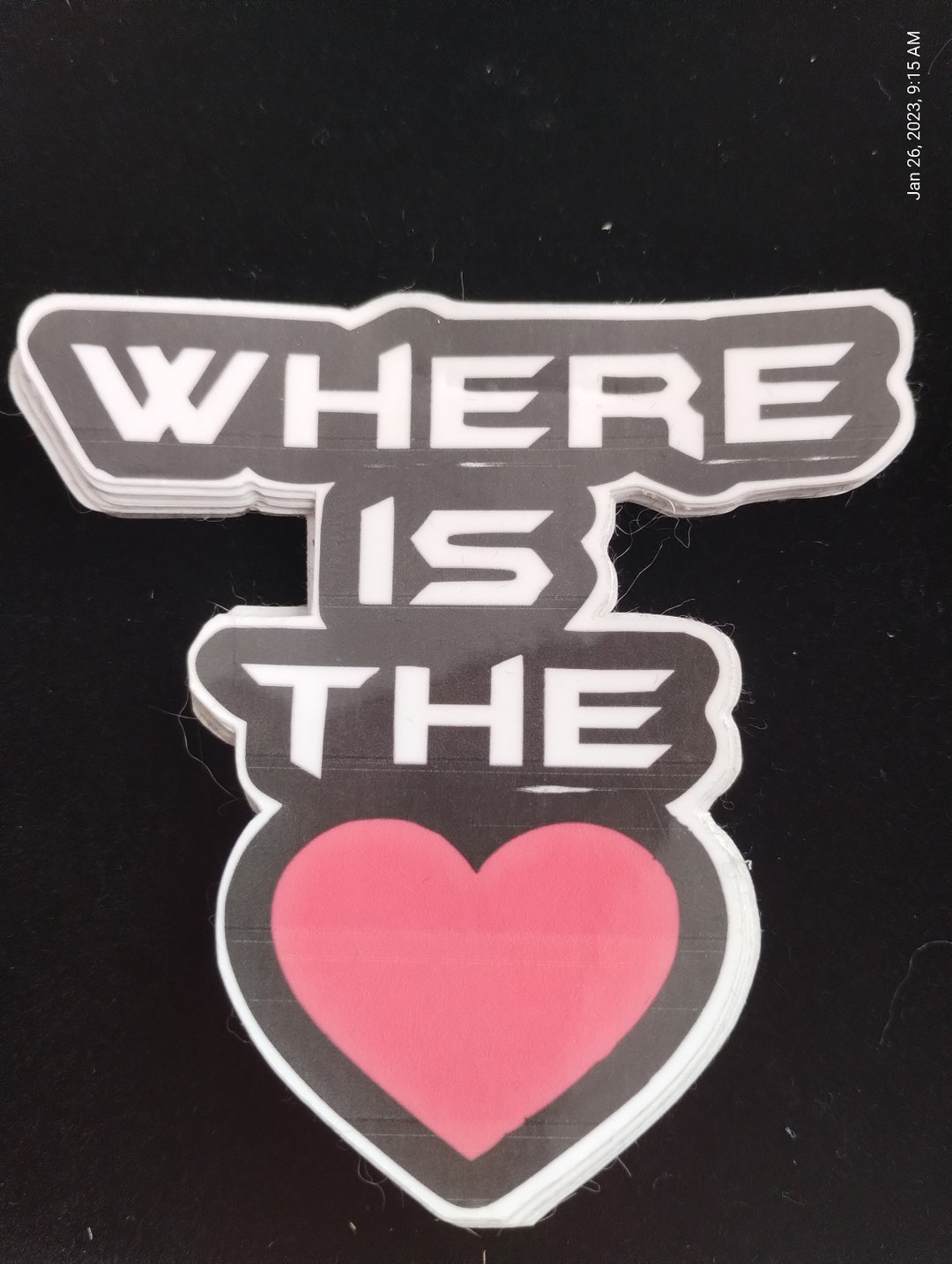 Where is the Love Sticker - Etsy