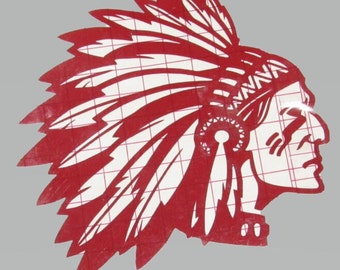 Native American Indian Chief Die Cut Vinyl Decal Sticker for Car Truck ...