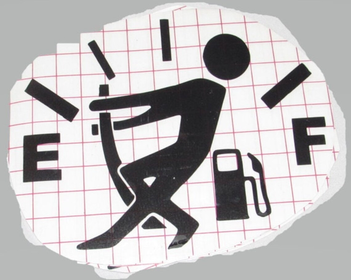 Fuel Running Low Decal - Etsy