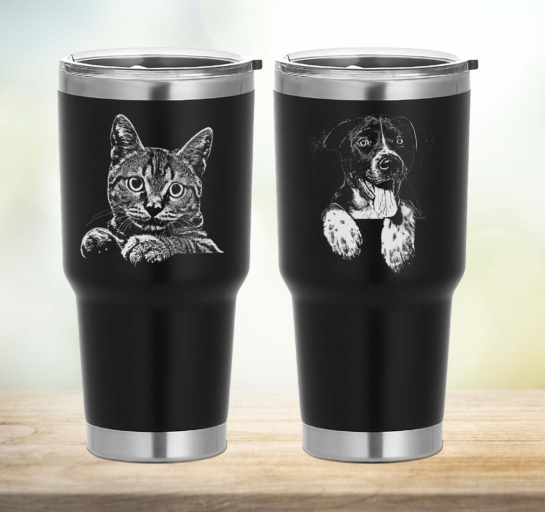 Custom Photo Engraved Stainless Steel Tumbler, Personalized Gift - Etsy