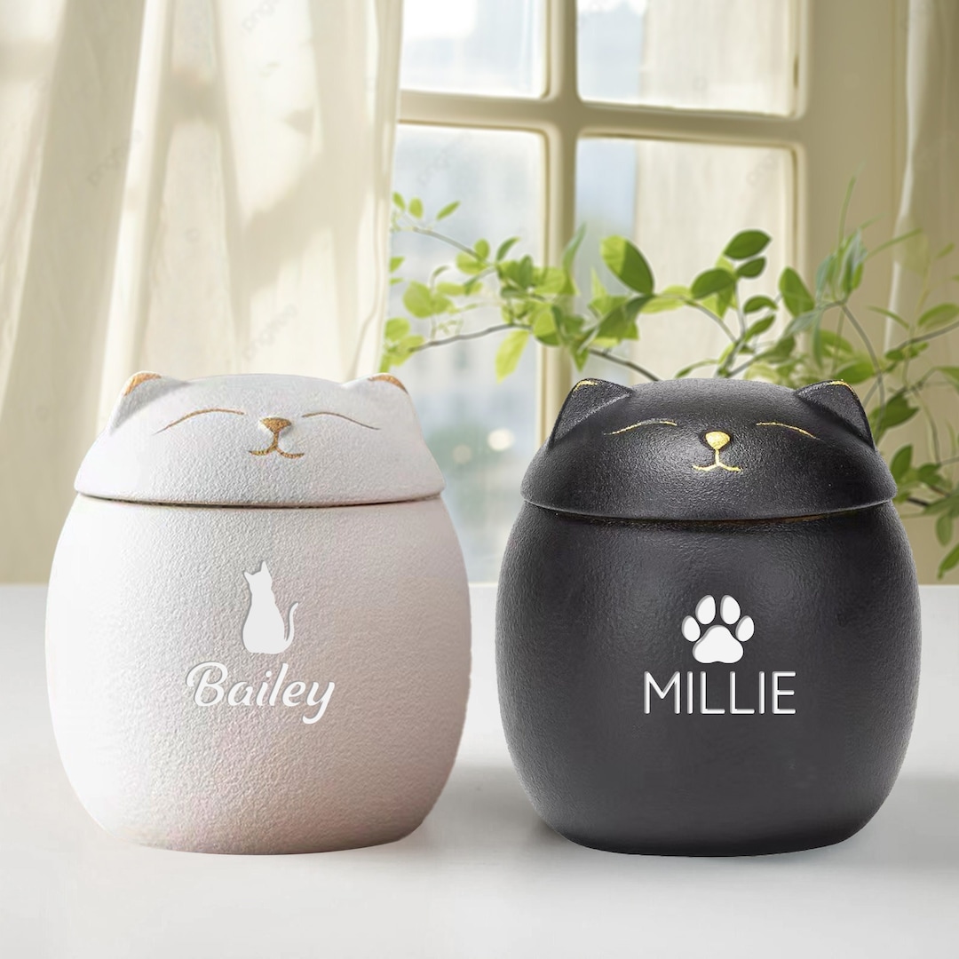 Custom Name Urn,custom Cat Urn With Engraved Name,personalized Pet Urns ...