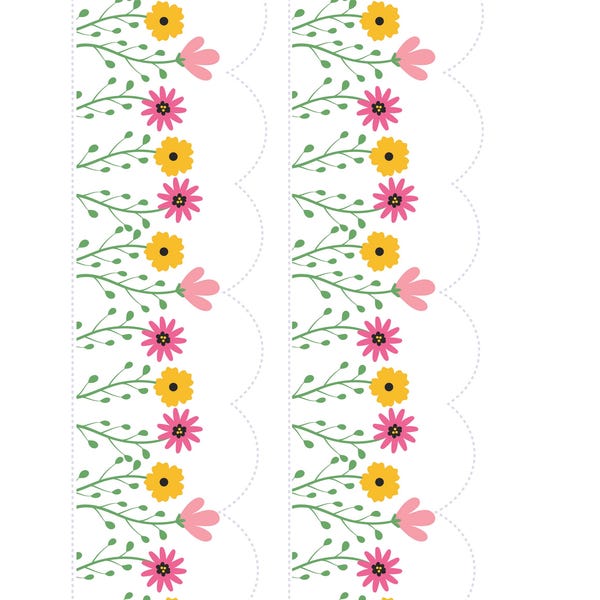 Flower Bulletin Board Border - Etsy