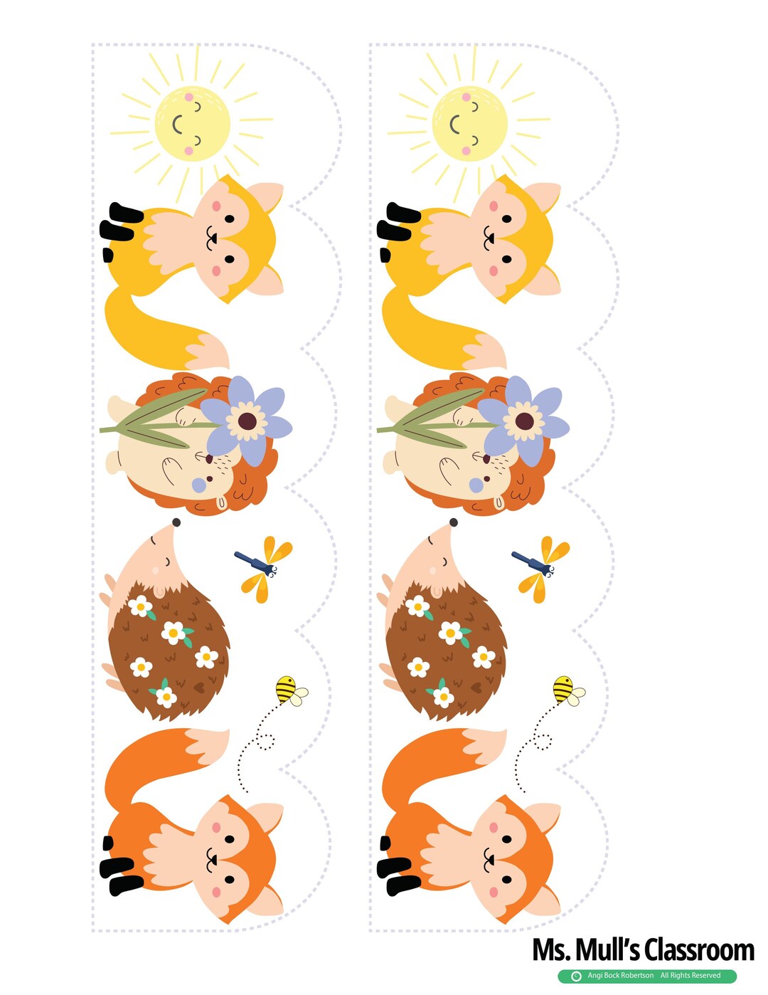 Classroom Bulletin Board Border for Spring Digital Download Print and ...