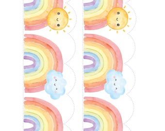 Classroom Bulletin Board Border Spring Flowers Digital Download Print ...