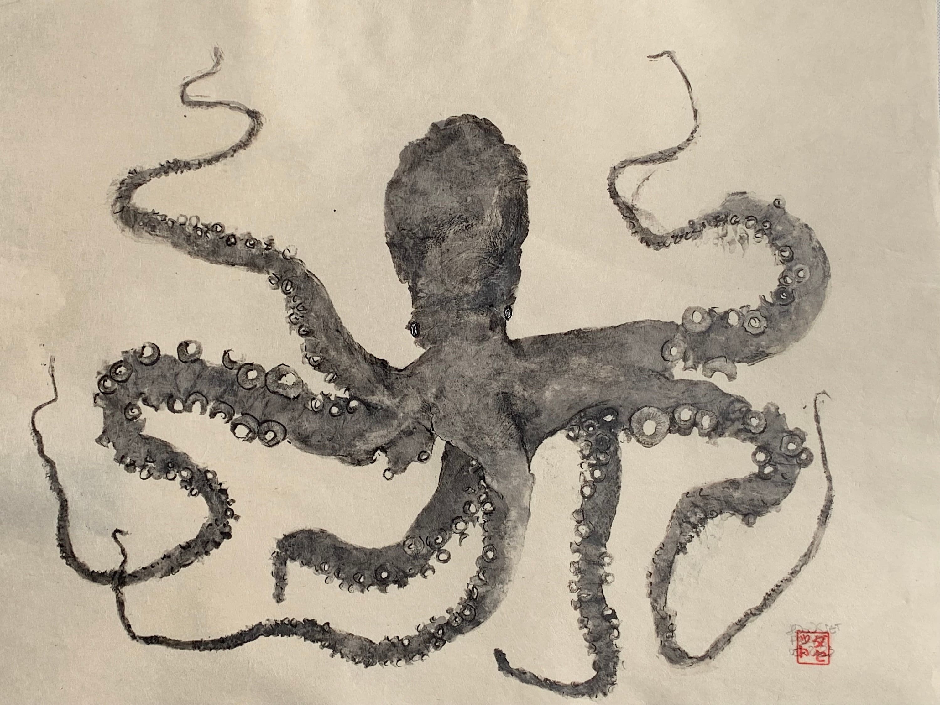 RARE GYOTAKU OCTOPUS - Etsy