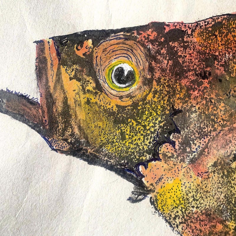 Gyotaku Fish Print - Etsy