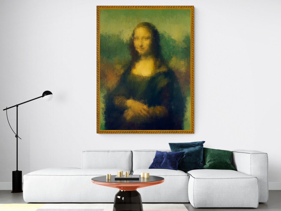 Mona Lisa Abstract Art Printable Mona Lisa Reloaded Painting - Etsy