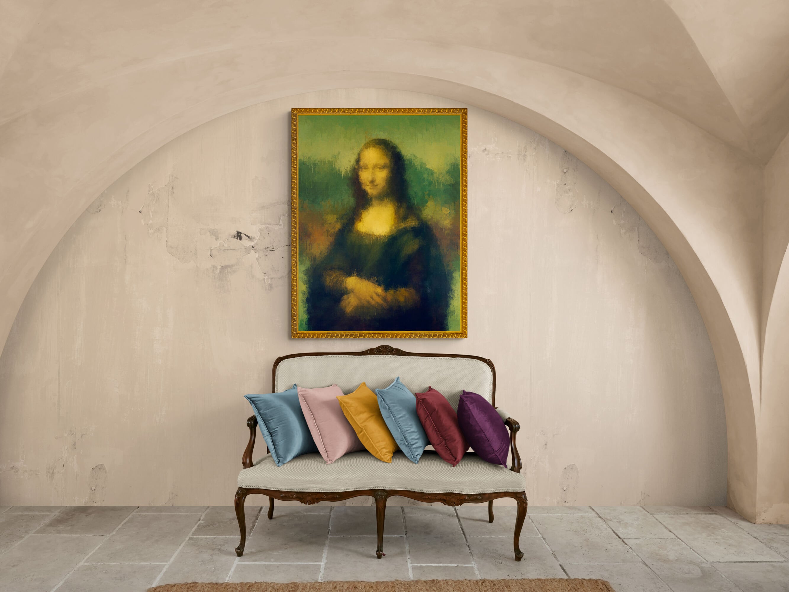 Mona Lisa Abstract Art Printable Mona Lisa Reloaded Painting - Etsy