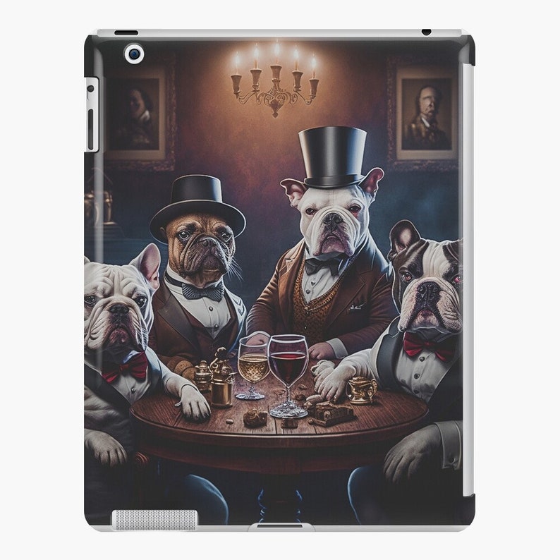 Puppy Party: Whimsical and Playful Digital Art Print of French Bulldogs ...