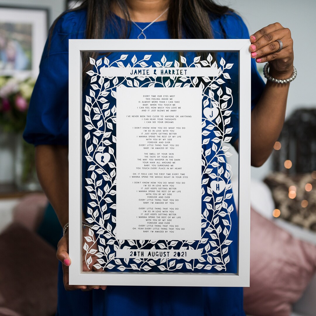 Wedding Song Papercut - Etsy