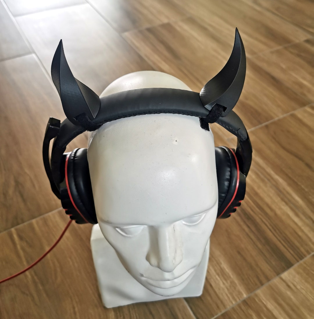 TWISTED Demon Horns Headphone Attachment. Headset Accessories - Etsy