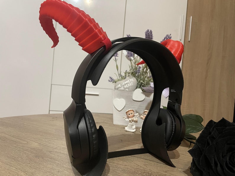 Curved Dragon HORNS for Headphones Demon Witch Cosplay Devil Horn for ...