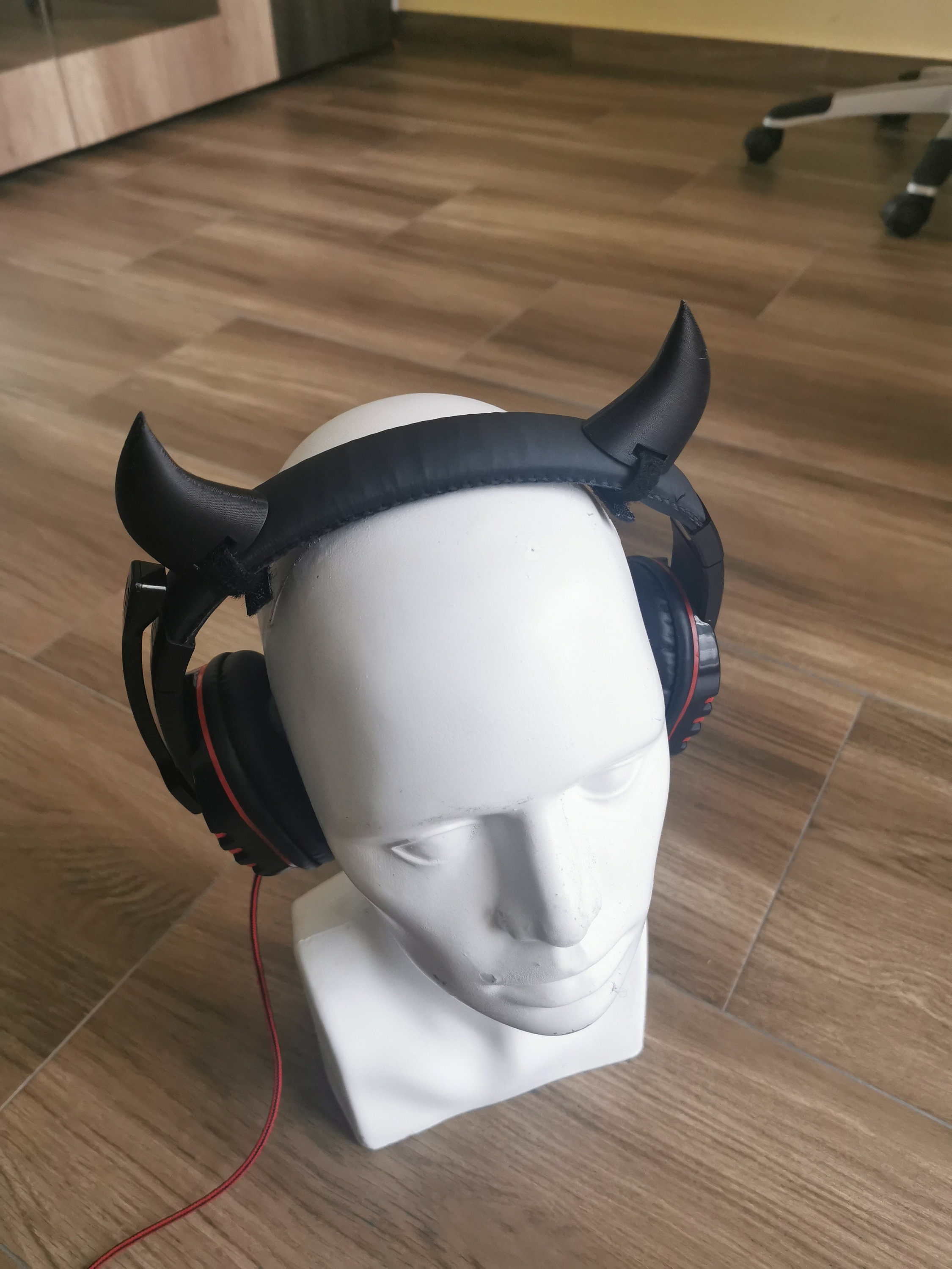 Devil Horns Headphone Attachment Live Streaming Props, Devil Demon ...