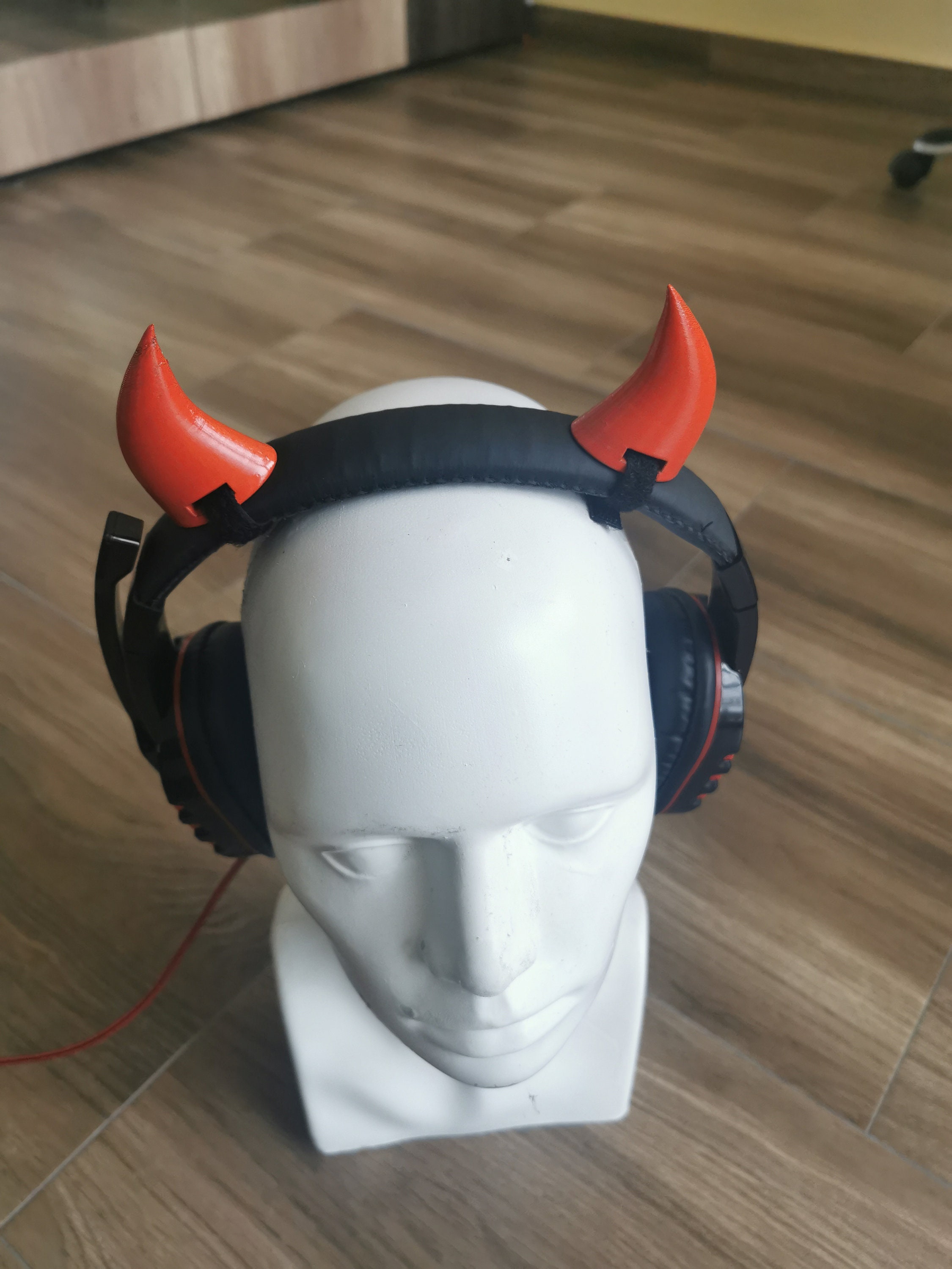 Devil Horns Headphone Attachment Live Streaming Props, Devil Demon ...